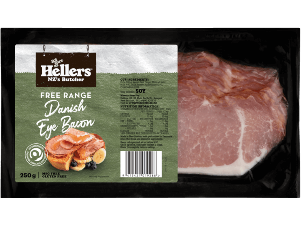 Manuka Smoked Shoulder Bacon | Hellers Bacon | NZ's Butcher